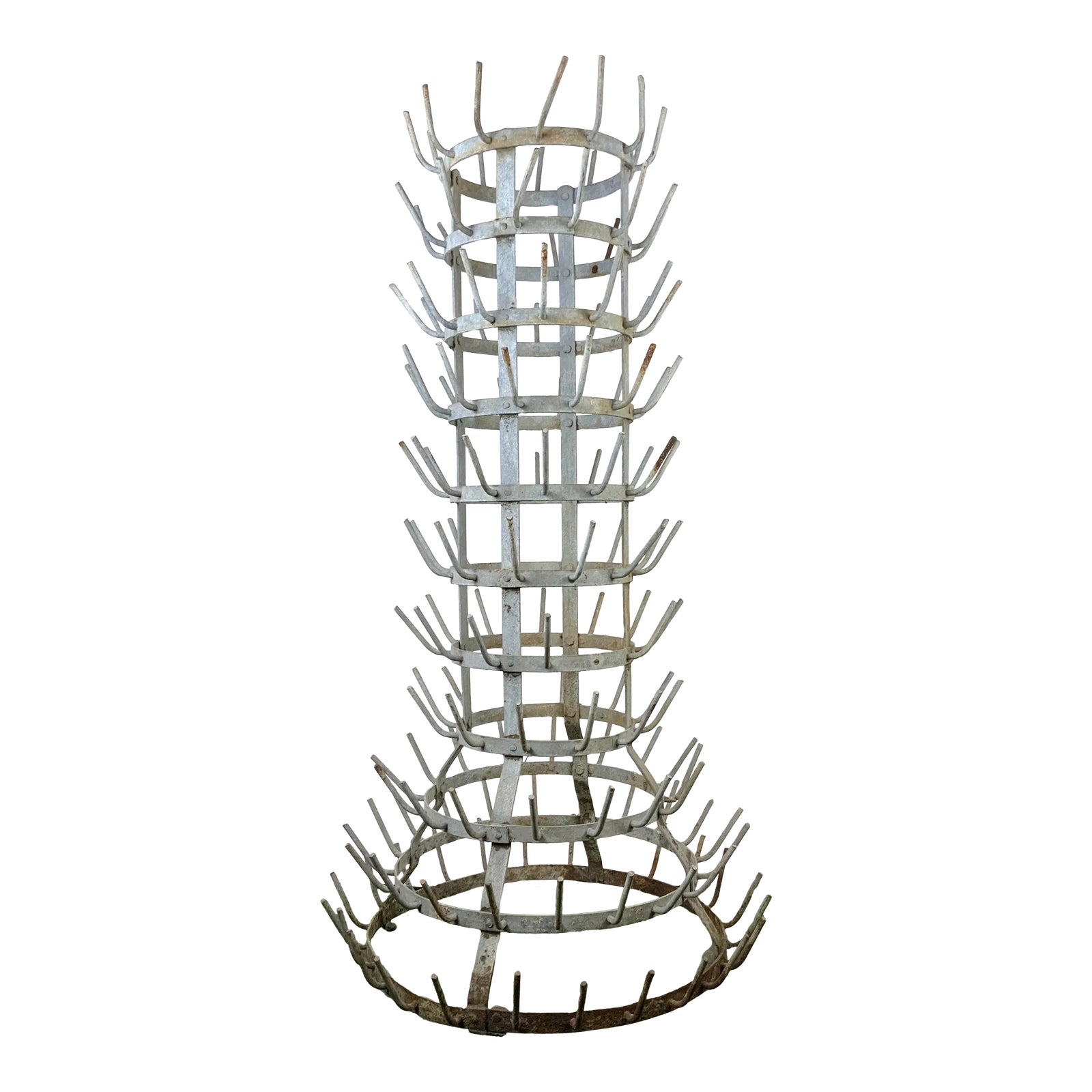 Antique French Zinc Bottle Dryer | Chairish