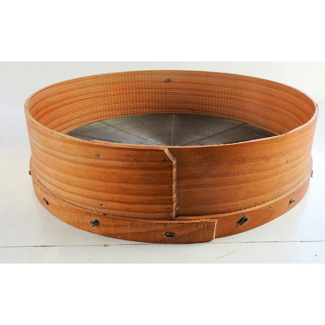 Wire & Wood Sifter Sieve Spider Wed Design | Chairish