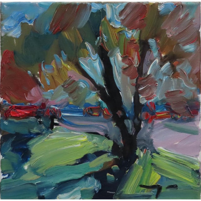 "Tree" Contemporary Expressionist Style Oil Painting by Jose Trujillo ...
