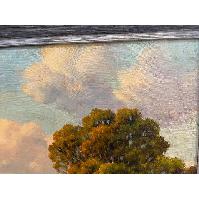 Paul Wesley Arndt 1948 Autumn Pastoral Oil on Canvas Painting in ...