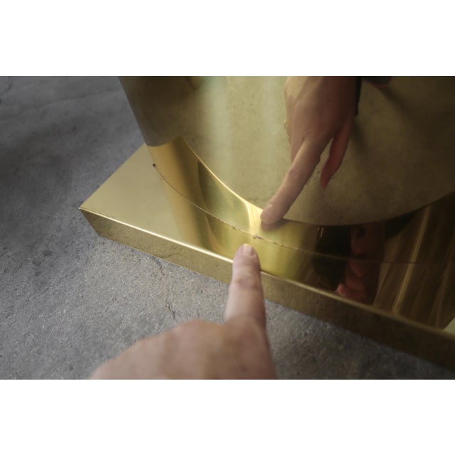 Monumental Pair of Brass Table Lamps by Curtis Jere | Chairish