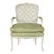 Mid Century French Louis XV Style Cane Arm Chair Painted With ...
