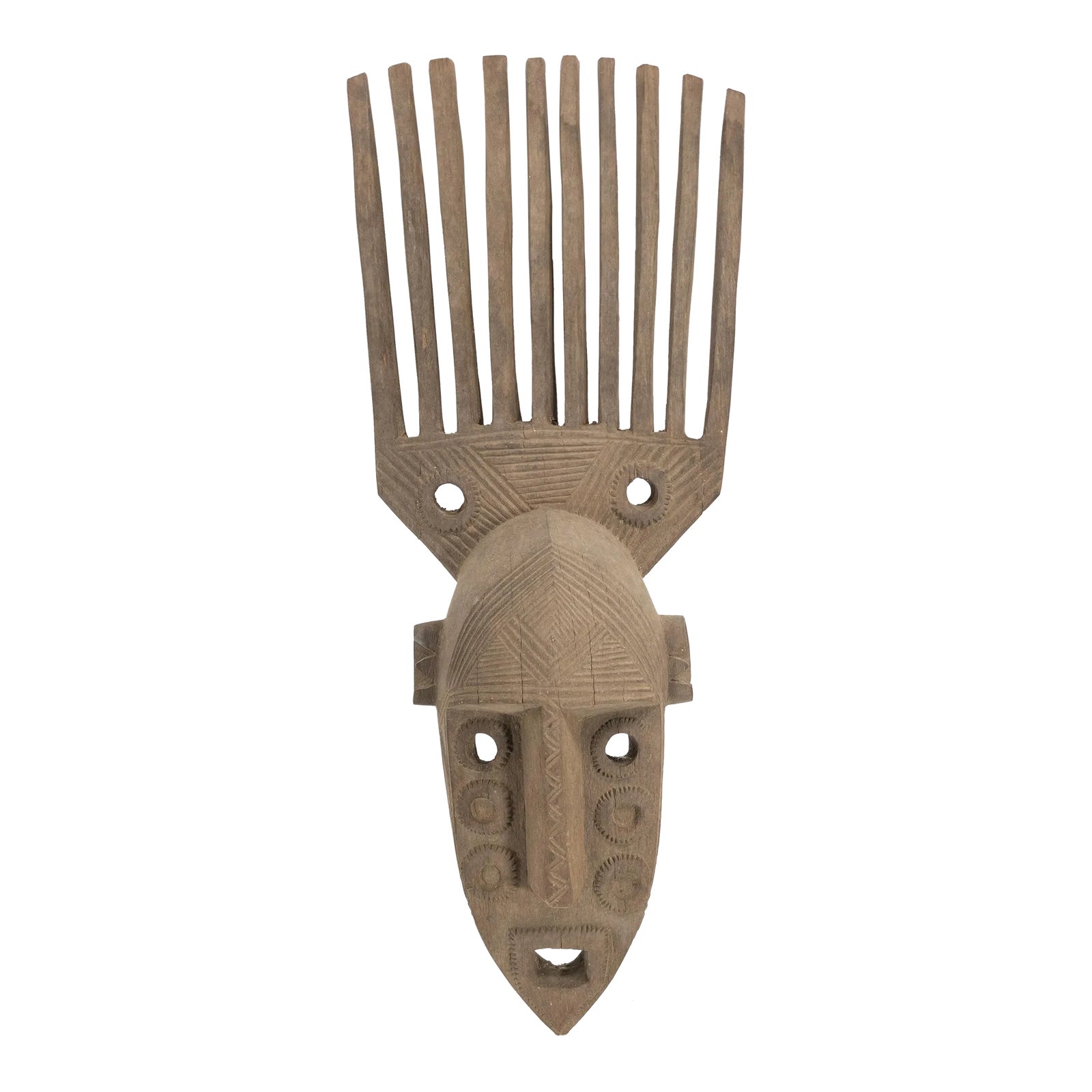 20th Century African Tribal Decorative Bambara Wall Carving, Mali ...