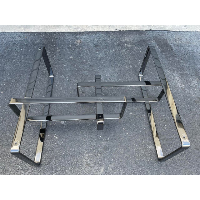 Fendi Casa Black Chrome and Glass Coffee Table | Chairish