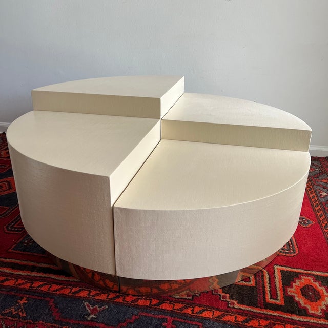 1980s Postmodern Coffee Table 4 Piece Side Table | Chairish