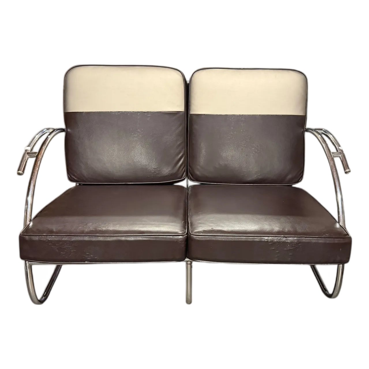 1925 Art Deco Paris Expo Machine Age Modernist Streamline Bench | Chairish