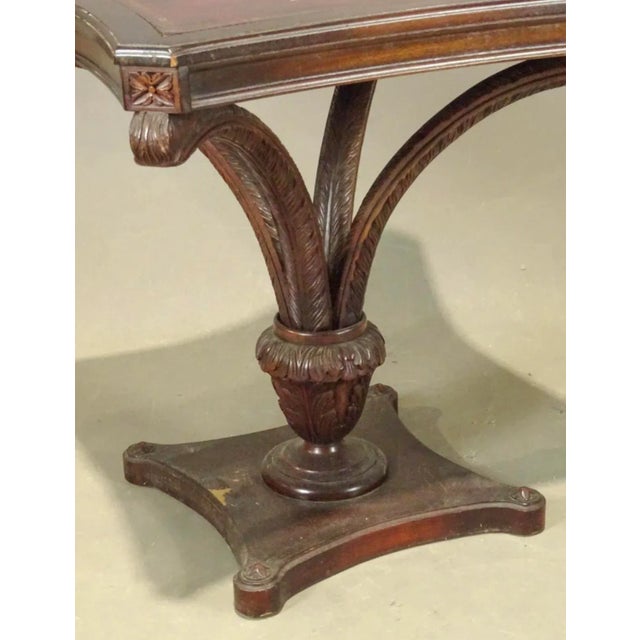 1930s Pair of Traditional English Style Plume Lamp Tables Styled After ...