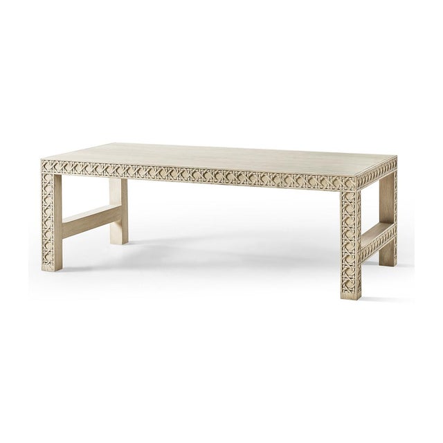 White Washed Oak Coffee Table | Chairish