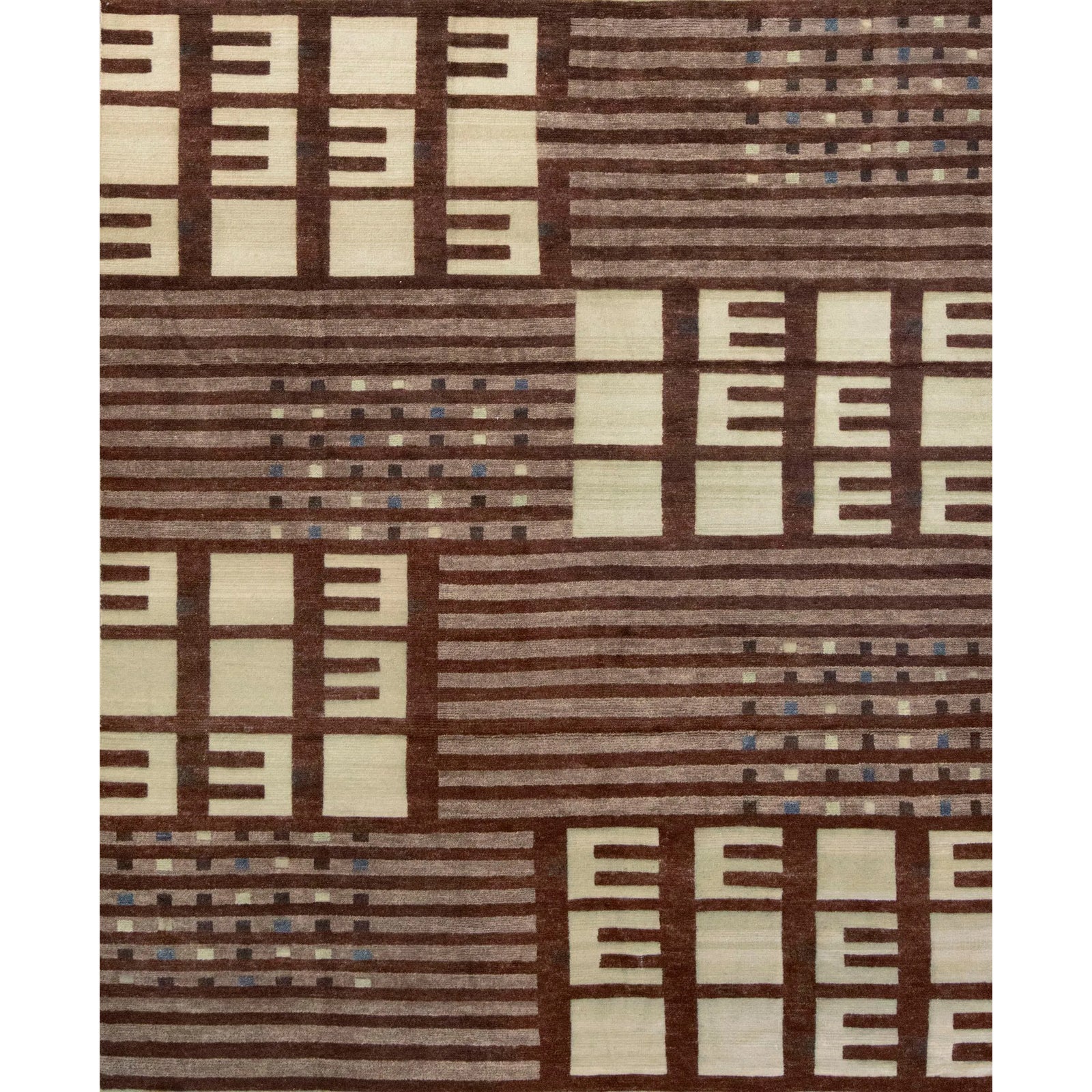 Mansour Modern Handwoven Swedish Inspired Contemporary Wool Rug | Chairish