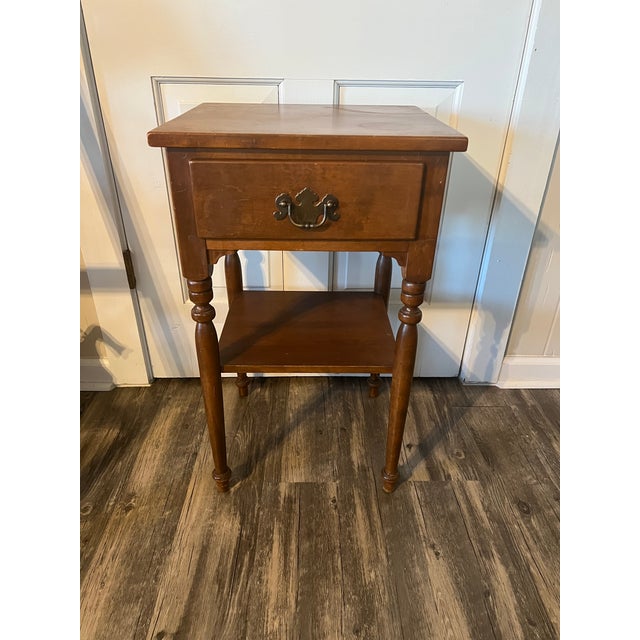 1970s Ethan Allen Side Table | Chairish