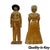 Pine Hand Carved Quaker Couple Figurines - A Pair | Chairish