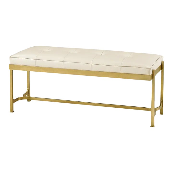 French Art Deco Style Modern Bench | Chairish