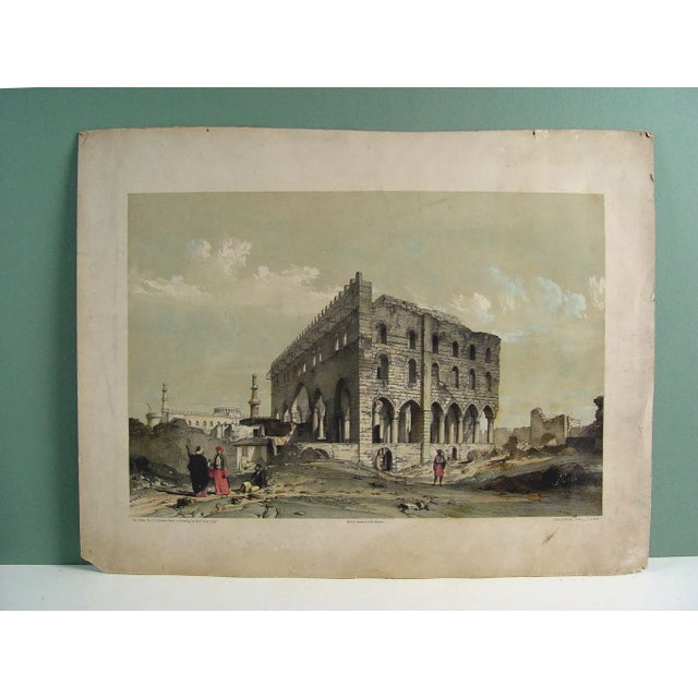 Mid 19th Century Josephs Hall, Cairo Egypt, 1840 | Chairish