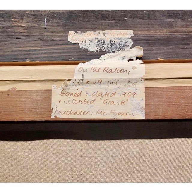 Alfred Robert Hayward -Woman in White With Parasol Looking at the ...