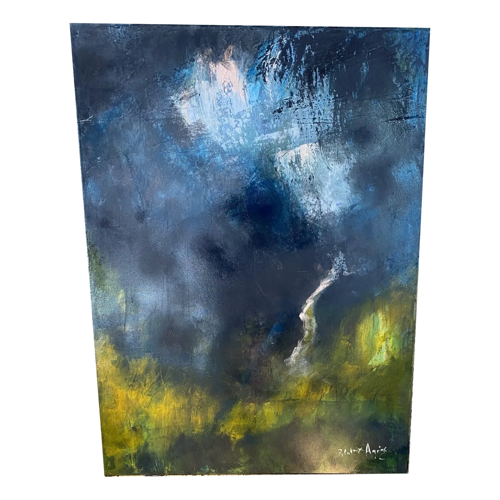 Béatrix Agius, The Thunderbolt Tree, 2020, Acrylic on Canvas | Chairish