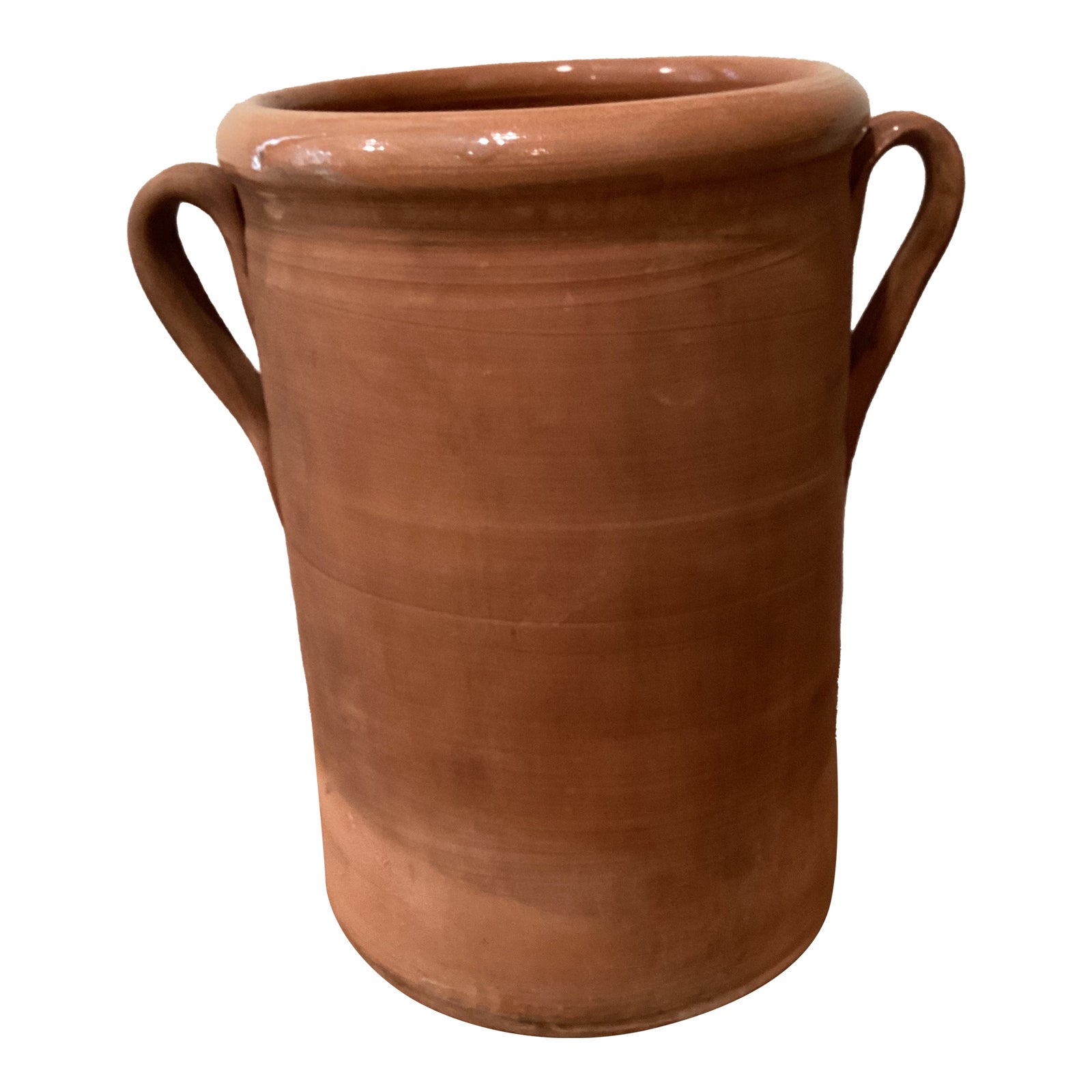 Large Scale Mid 20th Century Handmade Ceramic Terracotta Glazed Crock ...