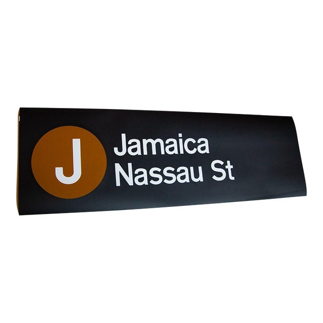 1980s New York City Subway 'J' Train Sign | Chairish