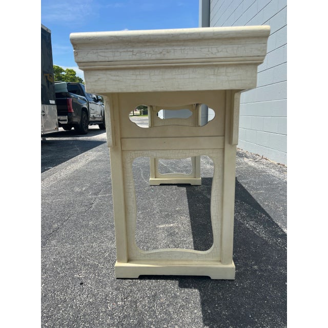 1980s Hollywood Regency Chinoiserie Altar Pagoda Console Table by Baker ...