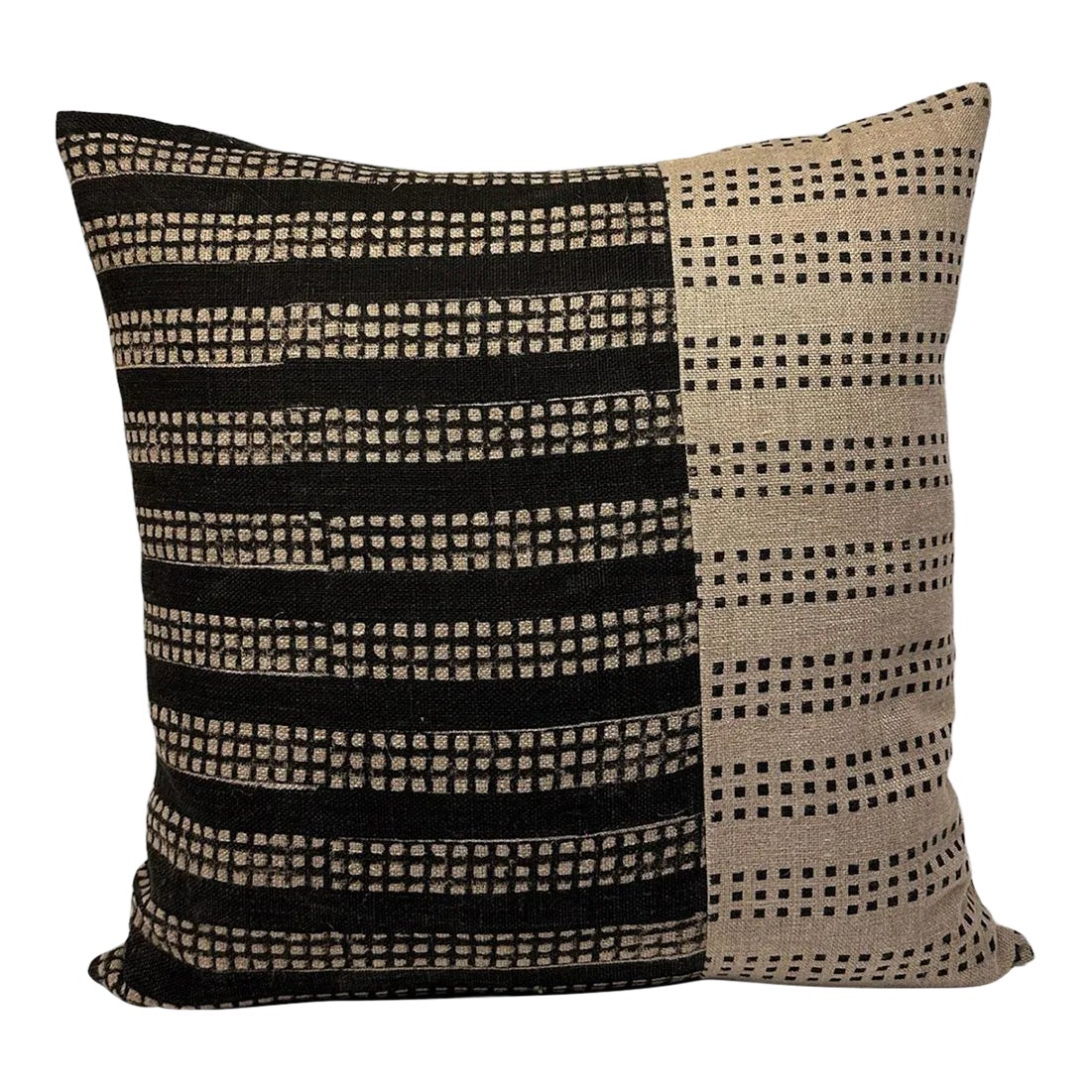 Yana Block Print Pillow | Chairish