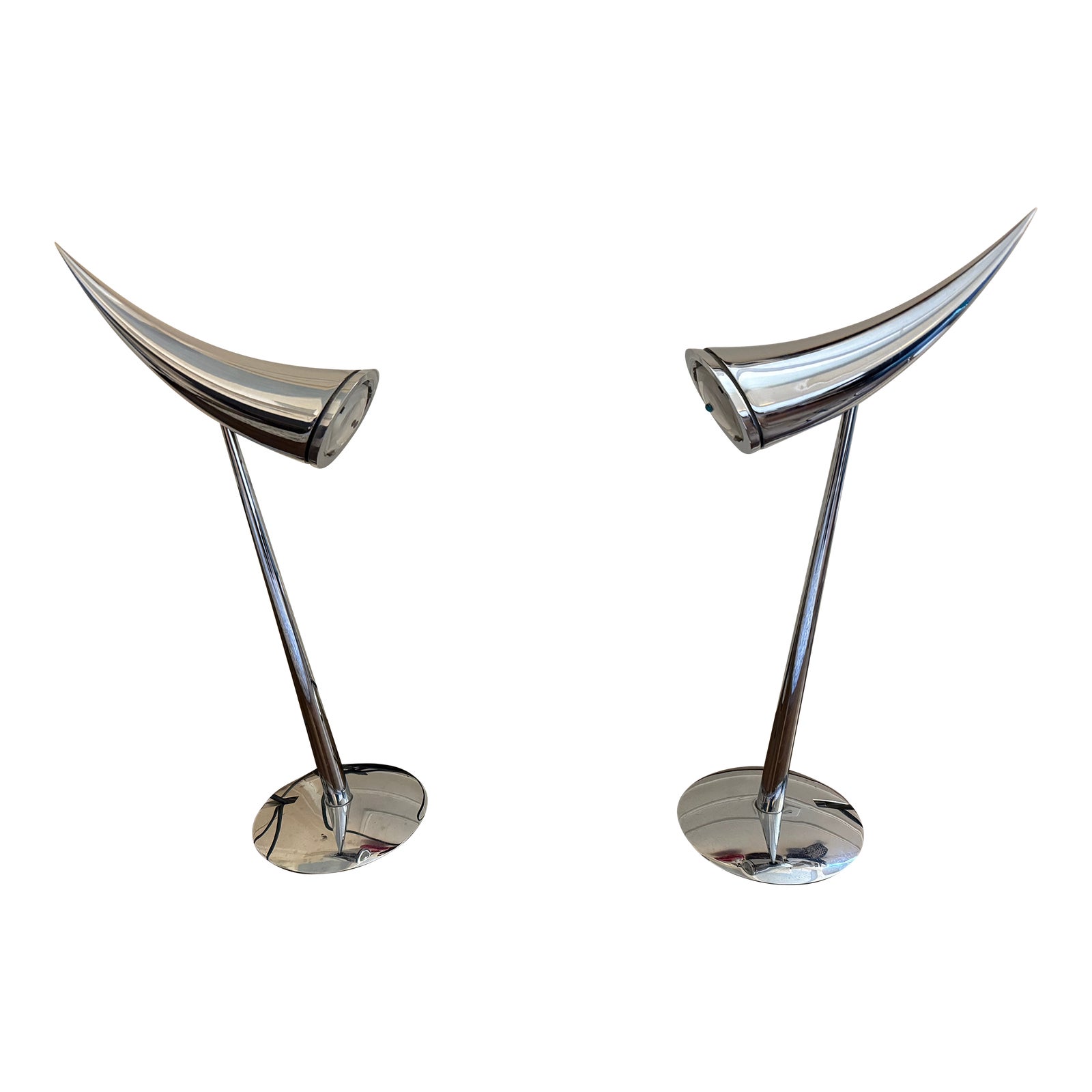 Pair of 1980s Flos Ara Table Lamps by Philippe Starck | Chairish