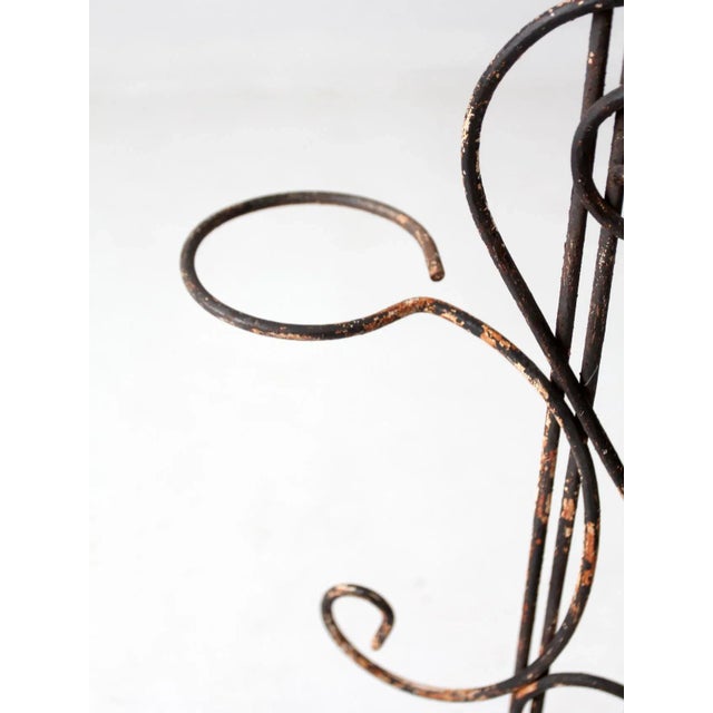 Vintage Wrought Iron Plant Stand | Chairish