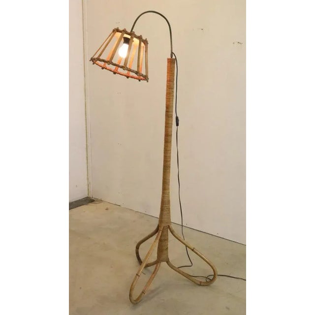 Vintage Rattan Floor Lamp 1960s Chairish