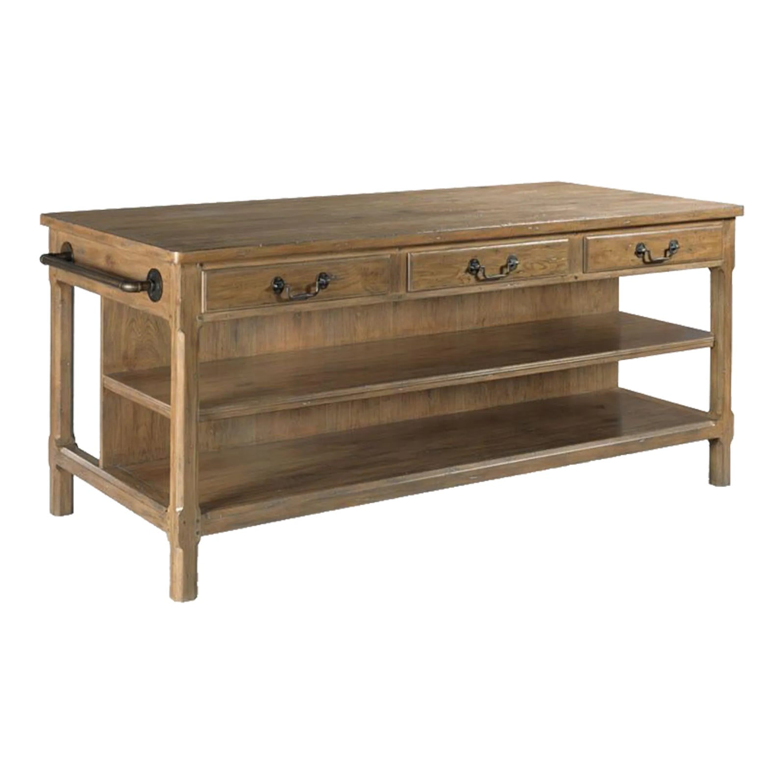 Woodbridge Furniture Draper's Table, Antique Finish | Chairish