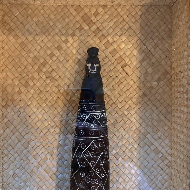 Late 20th Century African Art Carving Shadow Box Displays- Set of 2 ...