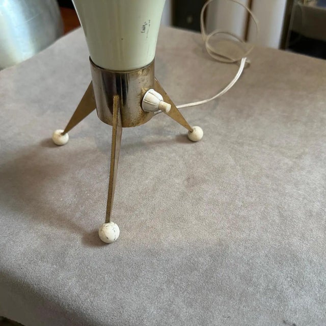 1960s Stilnovo Style Mid-Century Modern Aluminum and Brass Sputnik Desk ...