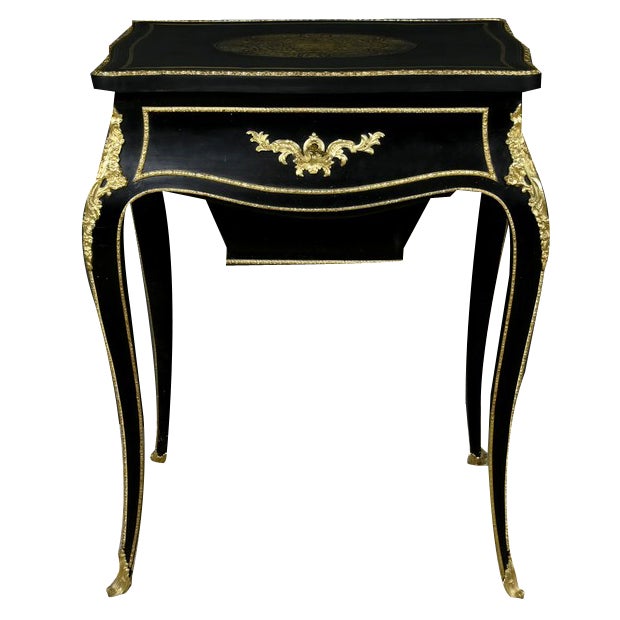 Mid-19th Century Napoleon III Blackened Pear Wood Worker | Chairish