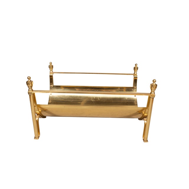 Brass Wood Holder Chairish