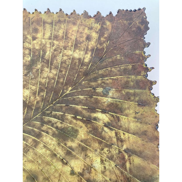Bronze Leaf Centerpiece Sculpture #2 | Chairish