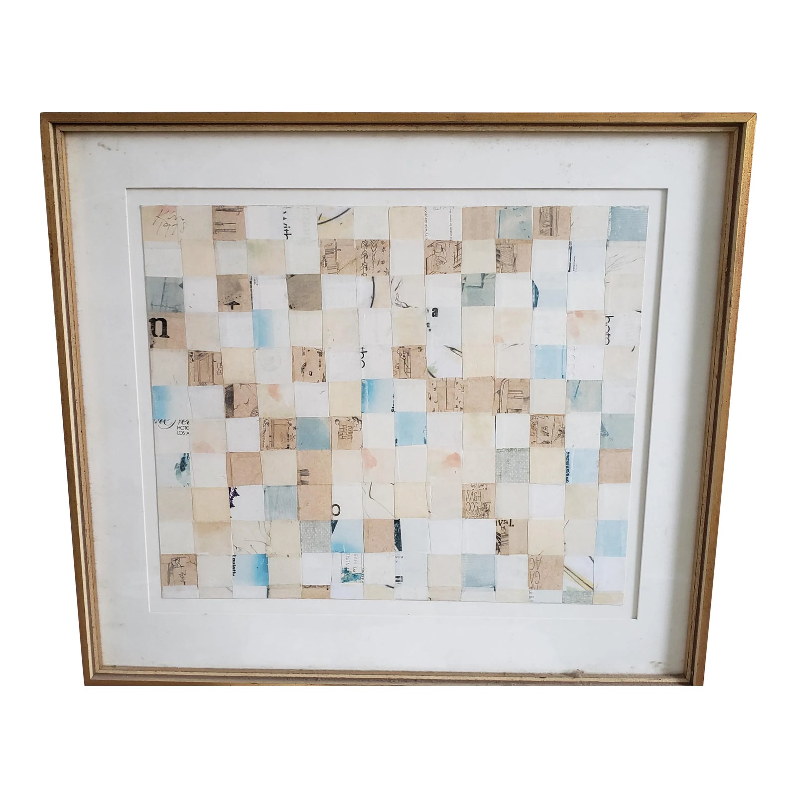 1978 Abstract Collage Numbered 31 by Keith Morrow Martin, Framed | Chairish