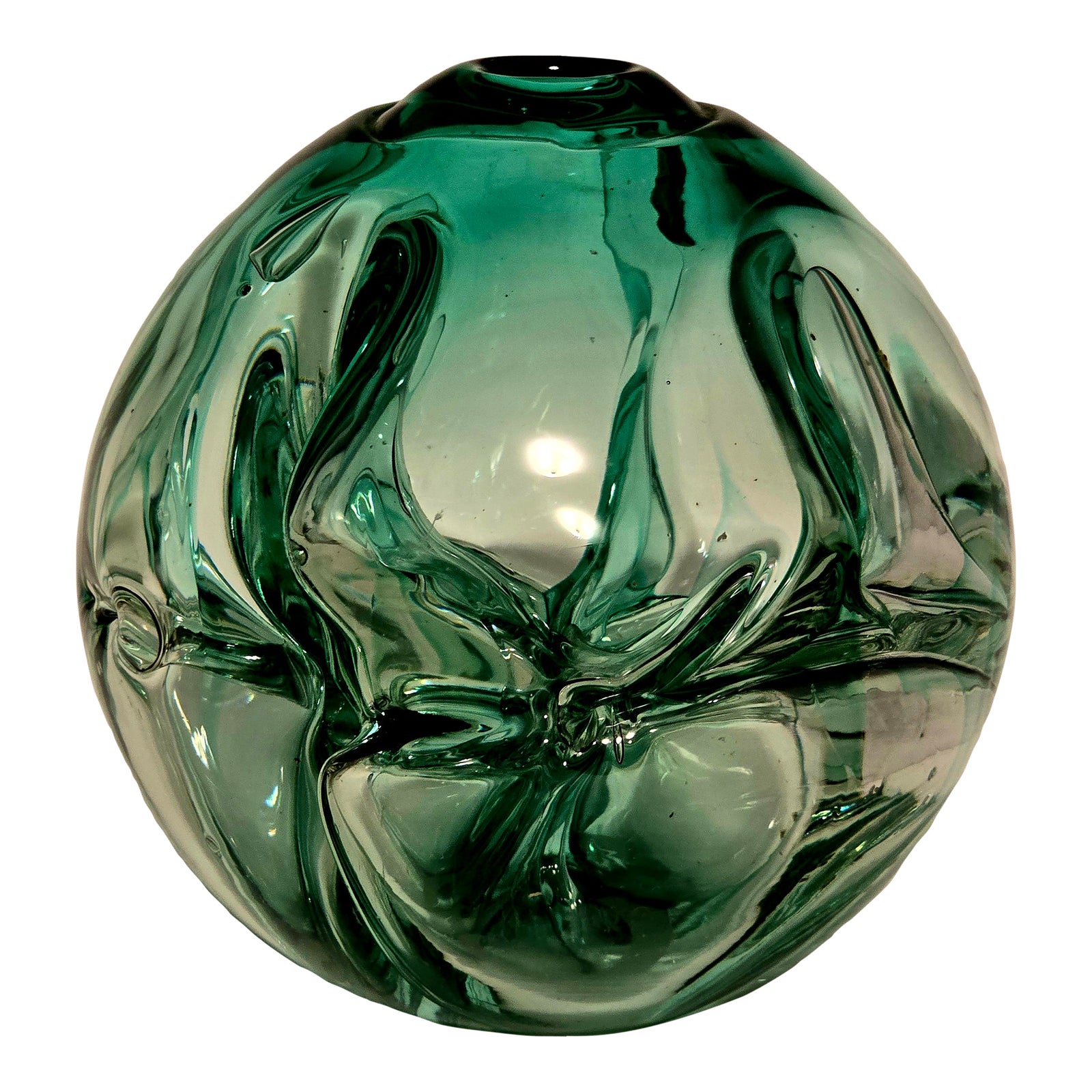 Paul Manning 'Stickman' Studio Glass Sculpture, Signed 1974 | Chairish