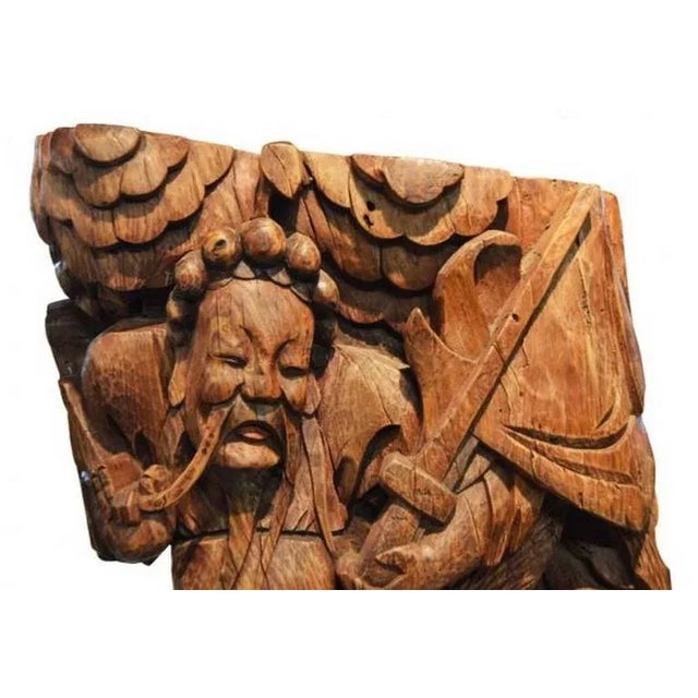 Antique Hand-Carved Wood Temple Corbels From China, 19th Century - a ...