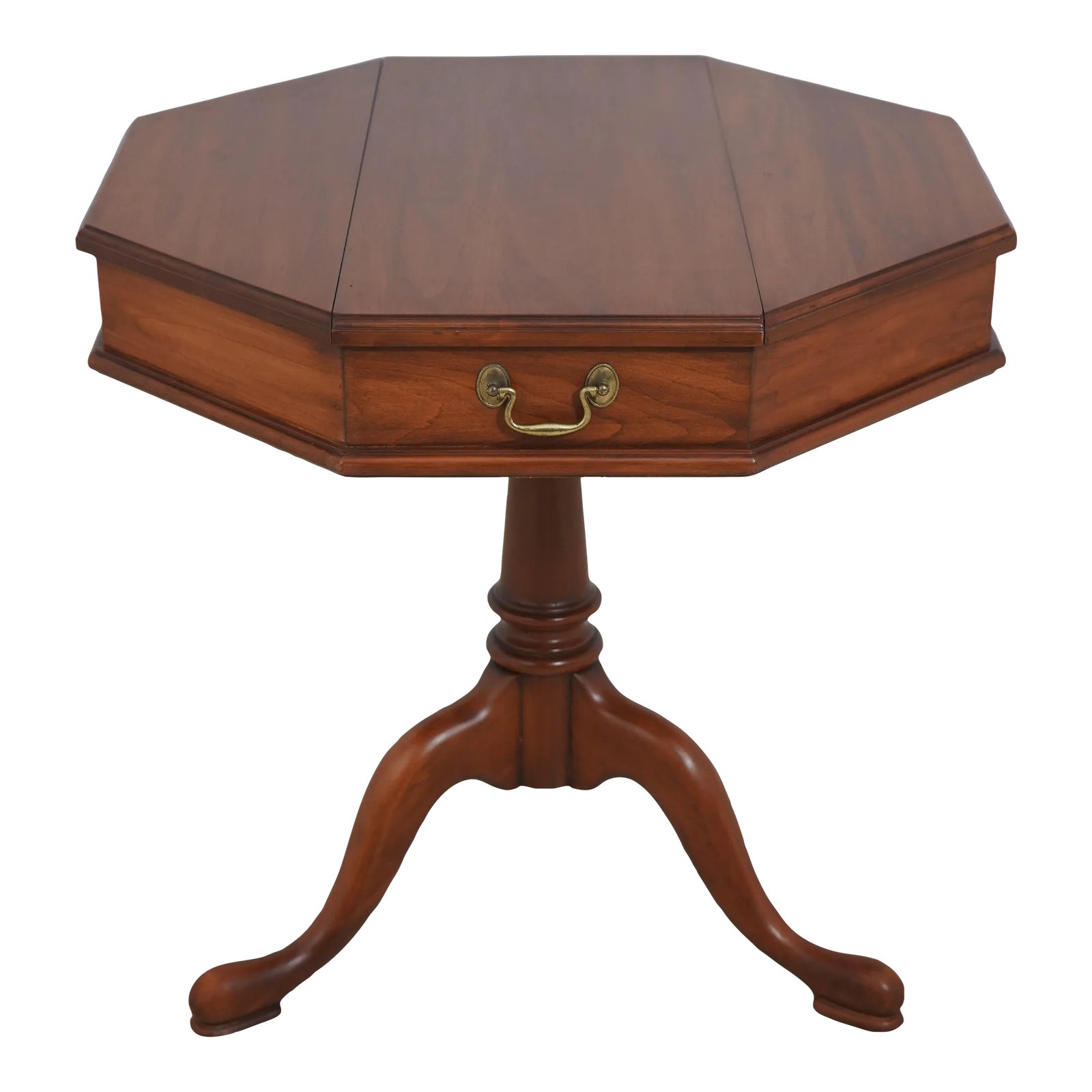 Henkel Harris Octogonal Cherry Jefferson Table | Chairish