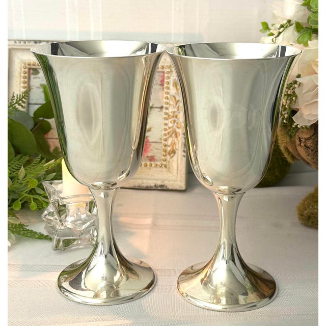 Mid 20th Century Vintage Gorham Silver Sterling Silver Goblets #272 - a ...