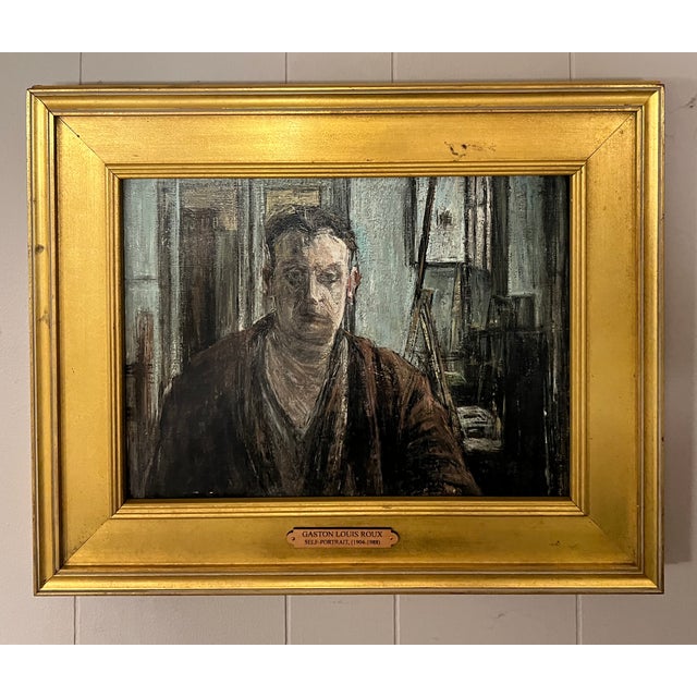 1950s Expressionist Self-Portrait Oil Painting by Gaston Louis Roux ...