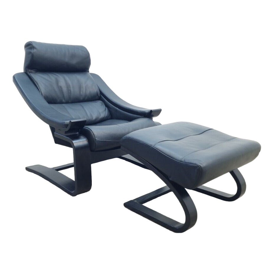 Set of Kroken Chair with Ottomann | Chairish