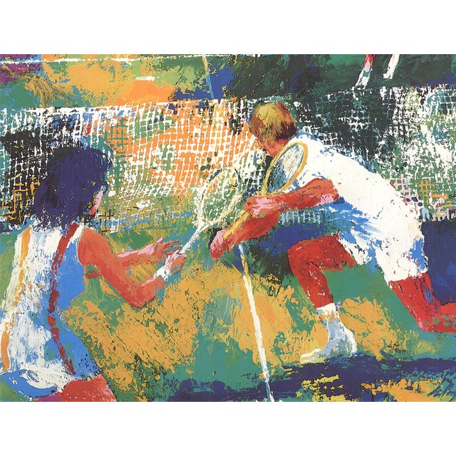 1977 LeRoy Neiman 'Tennis Match' Offset Lithograph | Chairish
