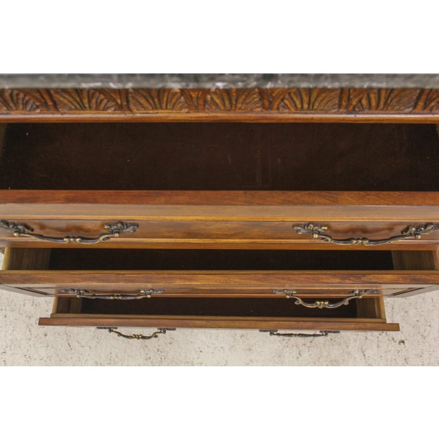 McFerran Design Country French Marble Top Sideboard | Chairish