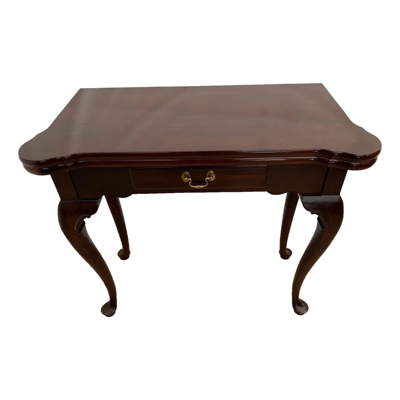 Vintage Ethan Allen Console Table Fold Down Top Expands to Square ...
