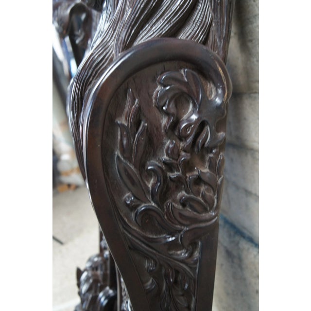 Set of 2 Vintage Architectural Lion Head Corbels Columns Pillars ...