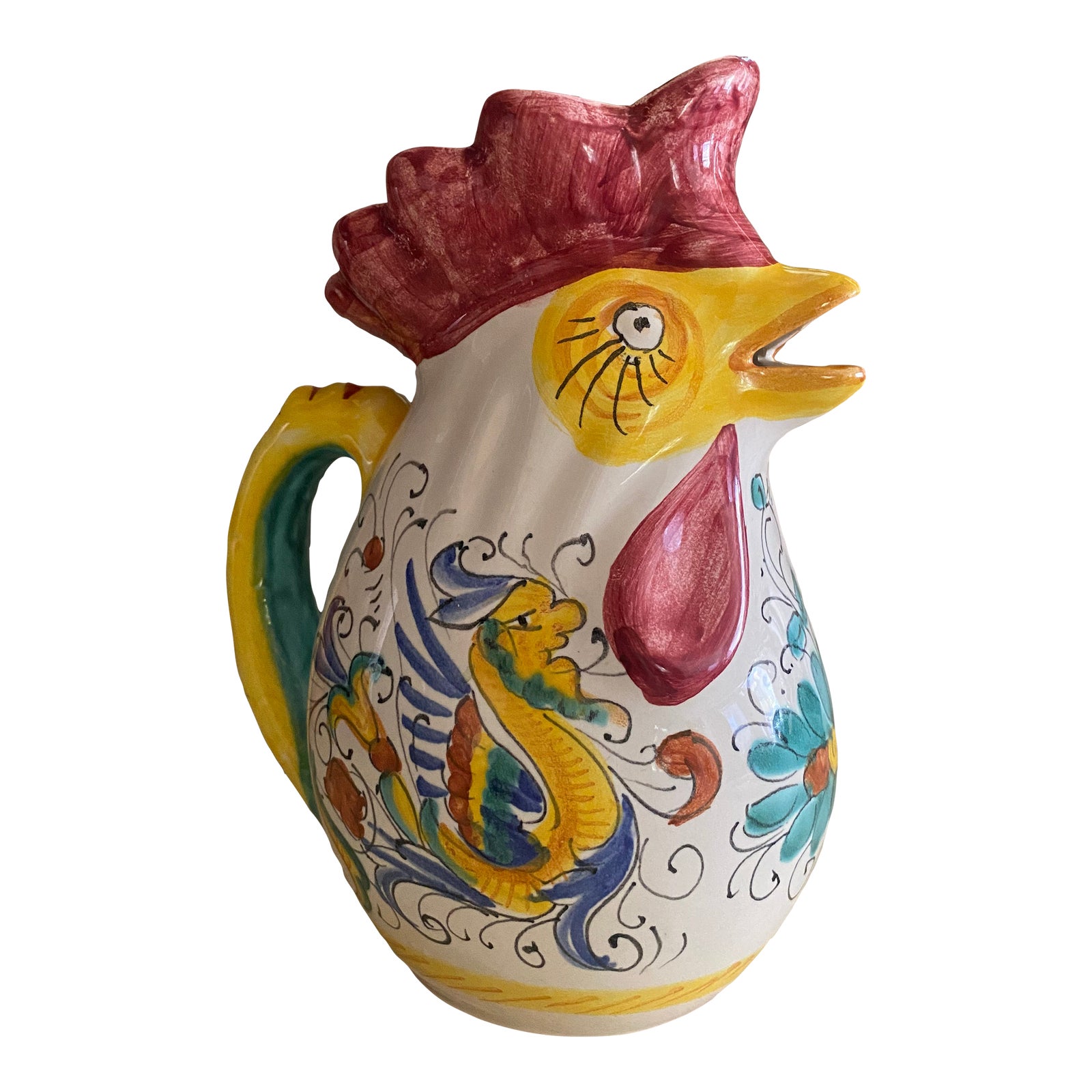 Williams Sonoma Italian Rooster Pitcher | Chairish