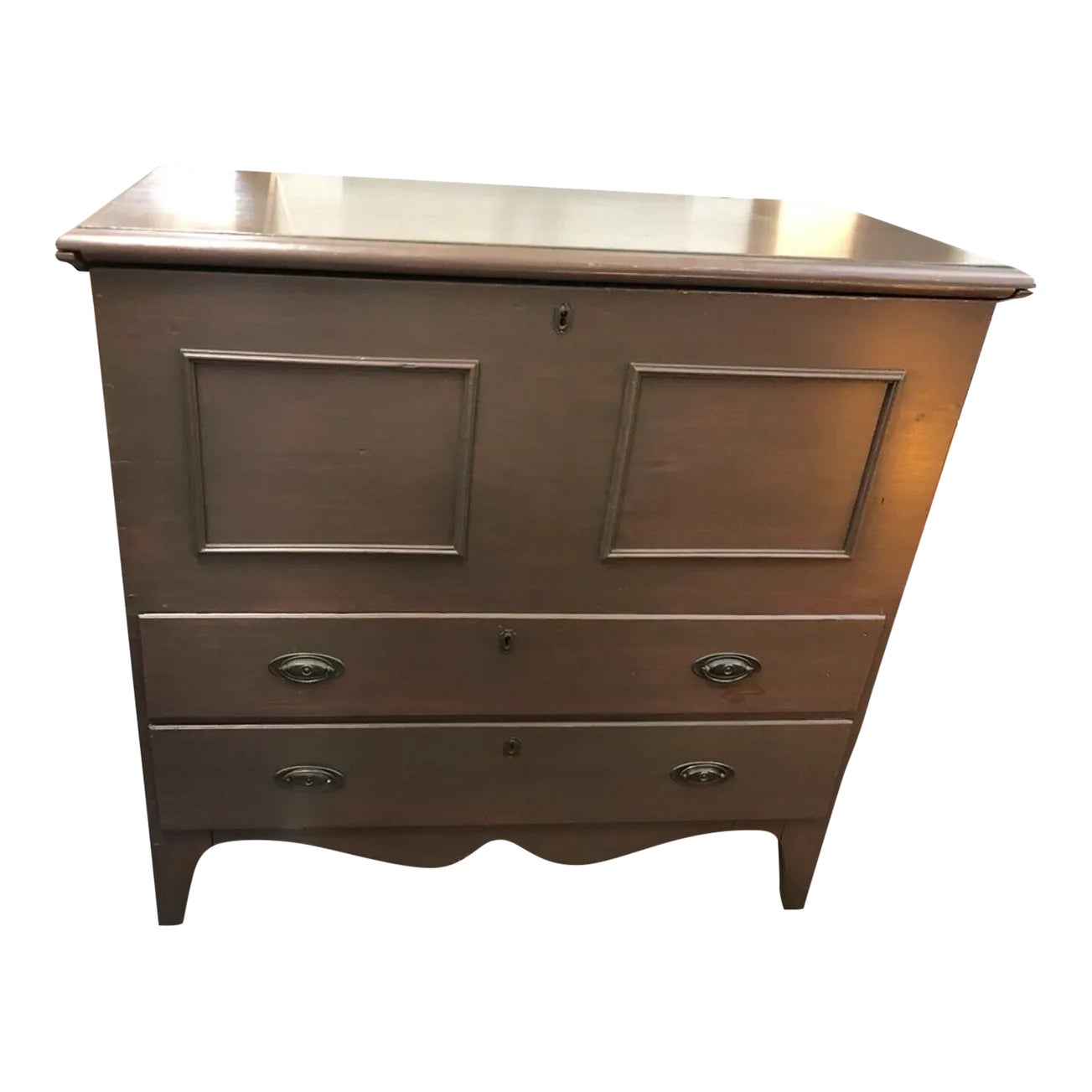 18th Century New England Mule Chest Blanket Box | Chairish