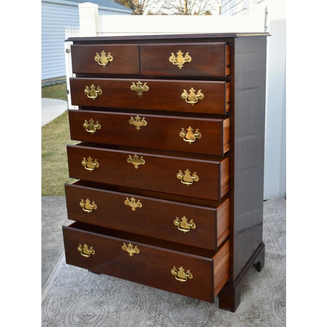 Vintage Stickley Traditional Style Mahogany Seven Drawer Chest of ...