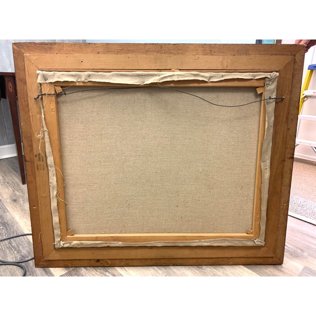 Mid 20th Century Rustic Tartan Still Life Oil Painting on Canvas Signed ...