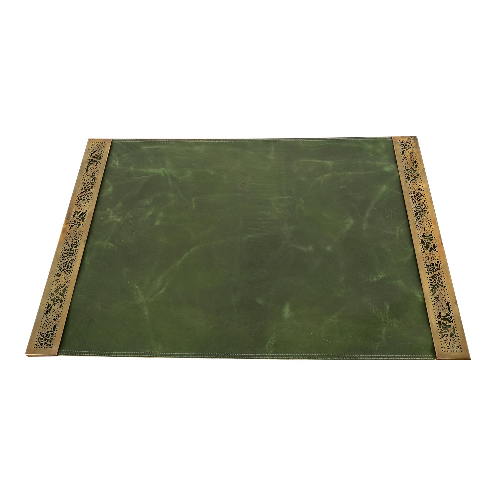 Tiffany Studios New York Grapevine Bronze Blotter Ends With Leather ...