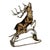 Lamp Work Hand Blown Art Glass Stag Deer Figurine 7.75" | Chairish