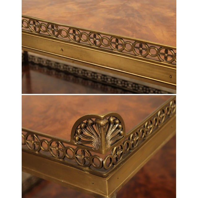 Theodore Alexander 'Althorp' Regency Style Mahogany and Brass Two Tier ...
